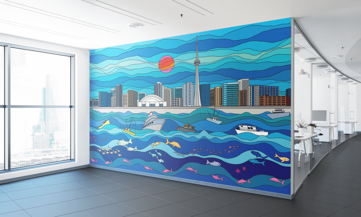 Office Wall Mural Design - Alienko